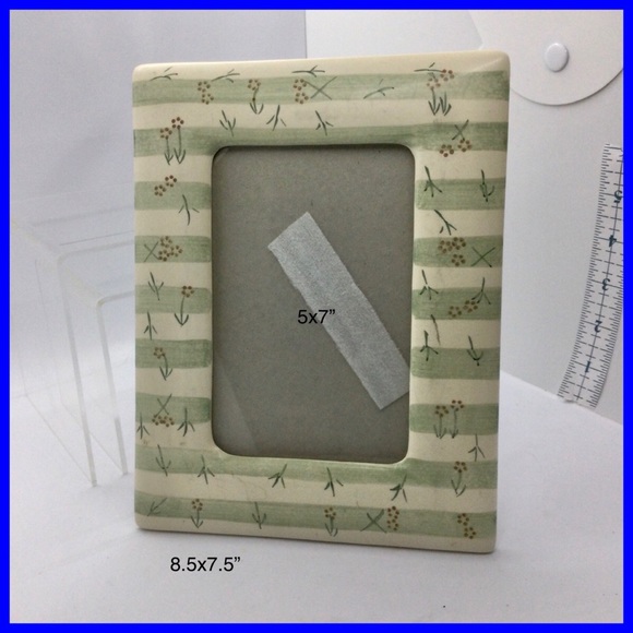Accents | Ceramic Frame For 4x3 Pic | Poshmark